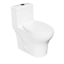 Smart toilet with Built-in Heated Seat, One Piece Elongated Modern ...