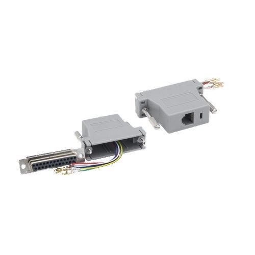 Kentek D-Sub Modular Adapter DB25 Female to RJ12 RJ-12 Female F/F Serial Jack Plug phone Telecom ...