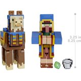 Minecraft Wandering Trader & Llama Action Figures & Accessories 2-Pack ...