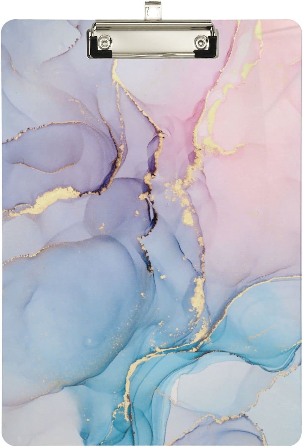 FMSHPON Beautiful Art MarbleGolden Line Clipboard Hardboard Wood ...