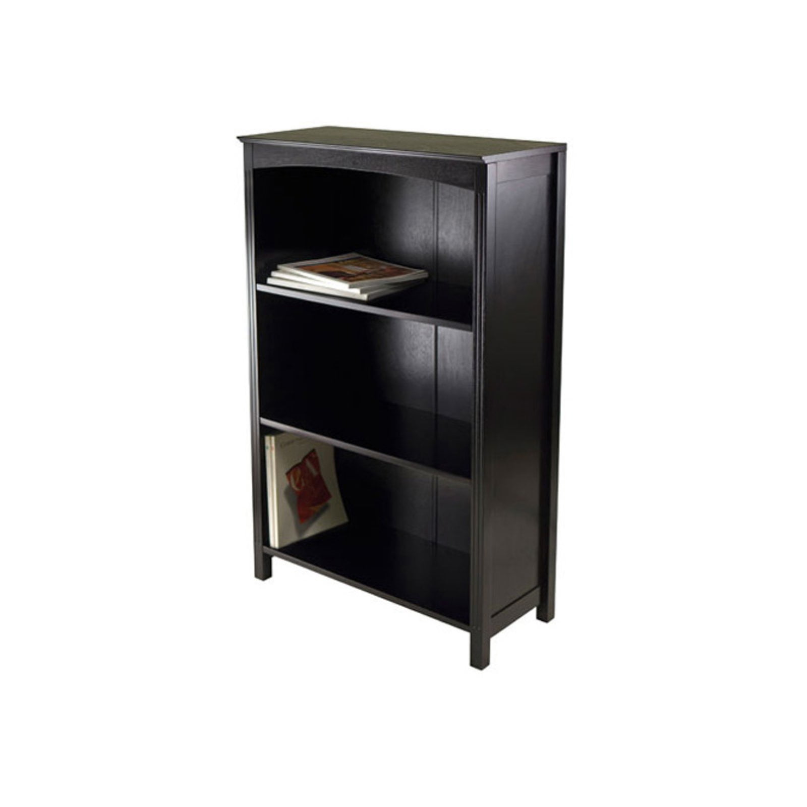 Winsome Wood Terrace 3-Section Bookcase, Shelf, Espresso Finish ...