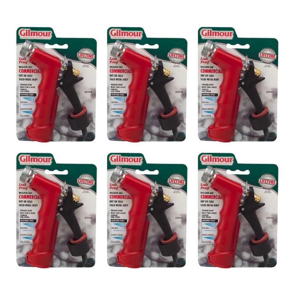 Gilmour Spray Nozzle Garden Hose Nozzle Red, 6 Pack - Walmart.com