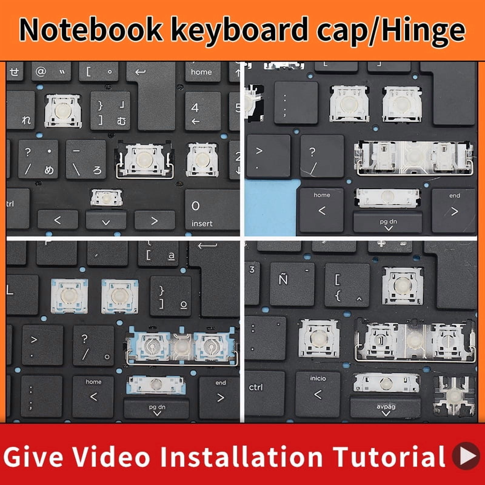 Replacement Keycap Key cap Hinge for HP ProBook 450 G8 455 G8 455R G8 ...
