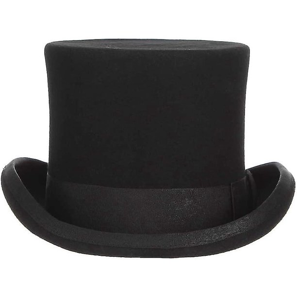 Cylinder Felt Hat Wool Felt Hat Wedding Hat Topper Dress Up Hat Mardi ...