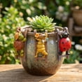 Giaone Statue Miniature Bees Figurine Plant Pots Hangers,Climbings ...