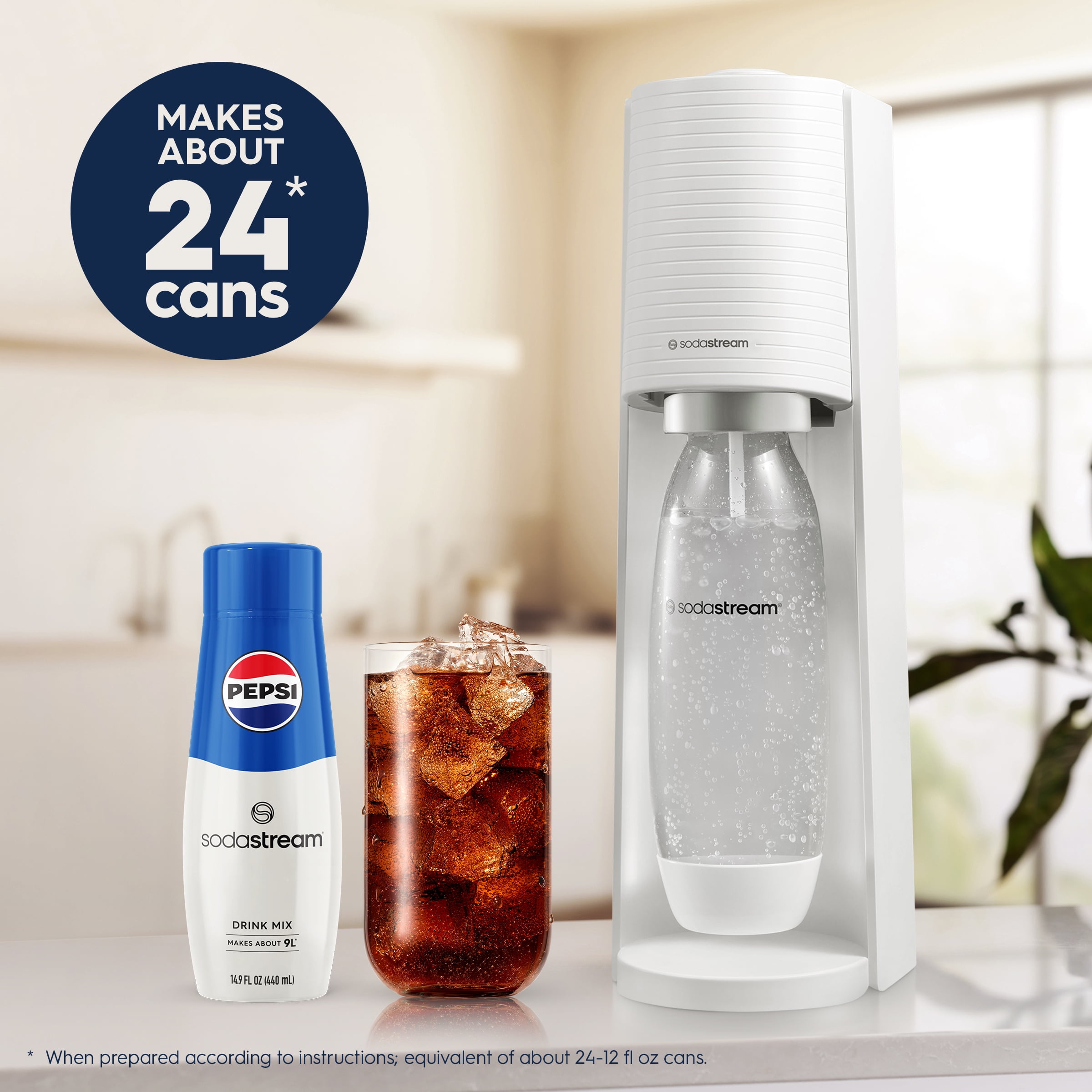 SodaStream Terra (White) Sparkling Water Maker Bundle, with SodaStream Terra (White) Sparkling Water Maker Bundle, with