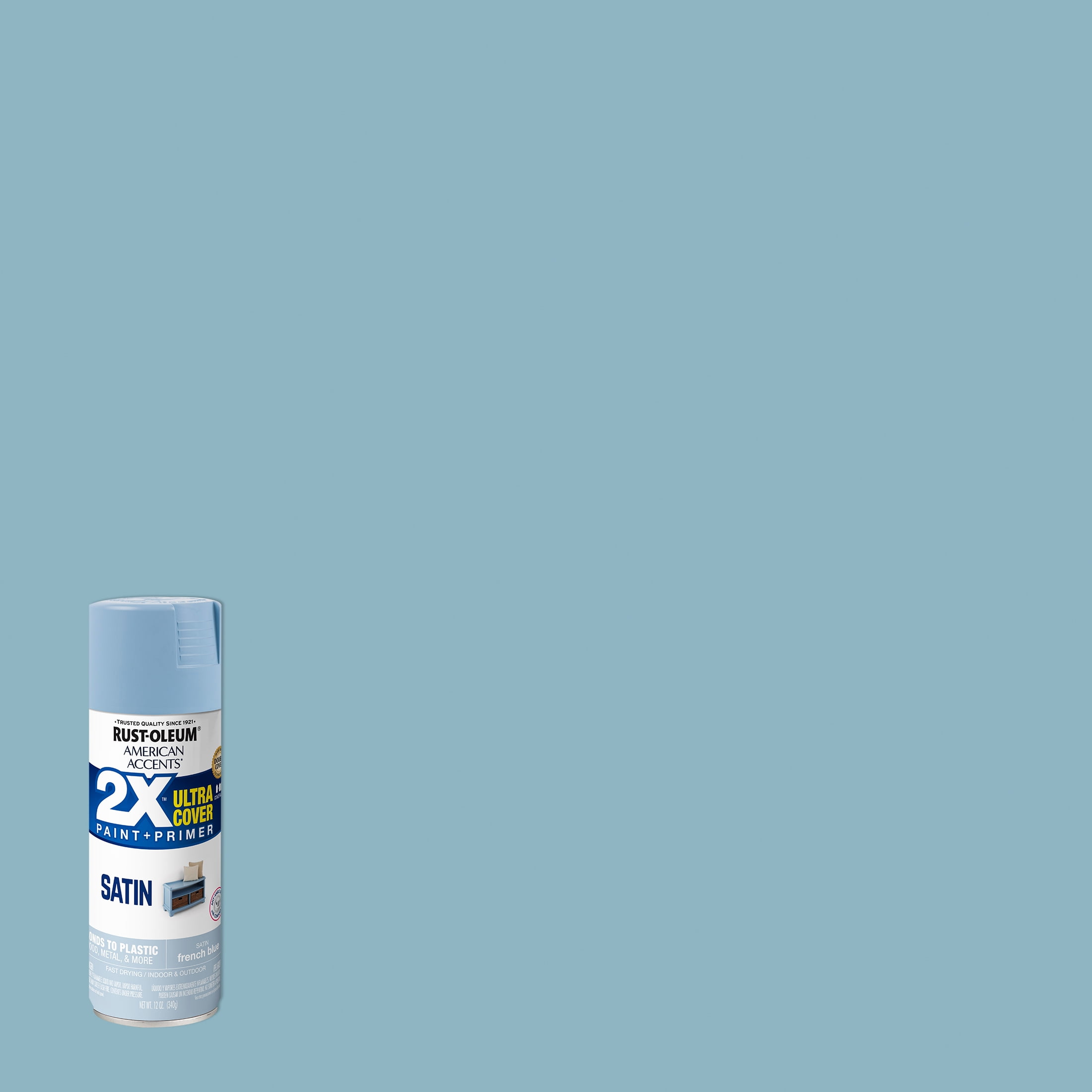 French Blue, Rust-Oleum American Accents 2X Ultra Cover Satin Spray ...
