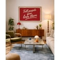 Affixzi Tell People You Love Them Print: Hand Lettered Bold Red Wall ...