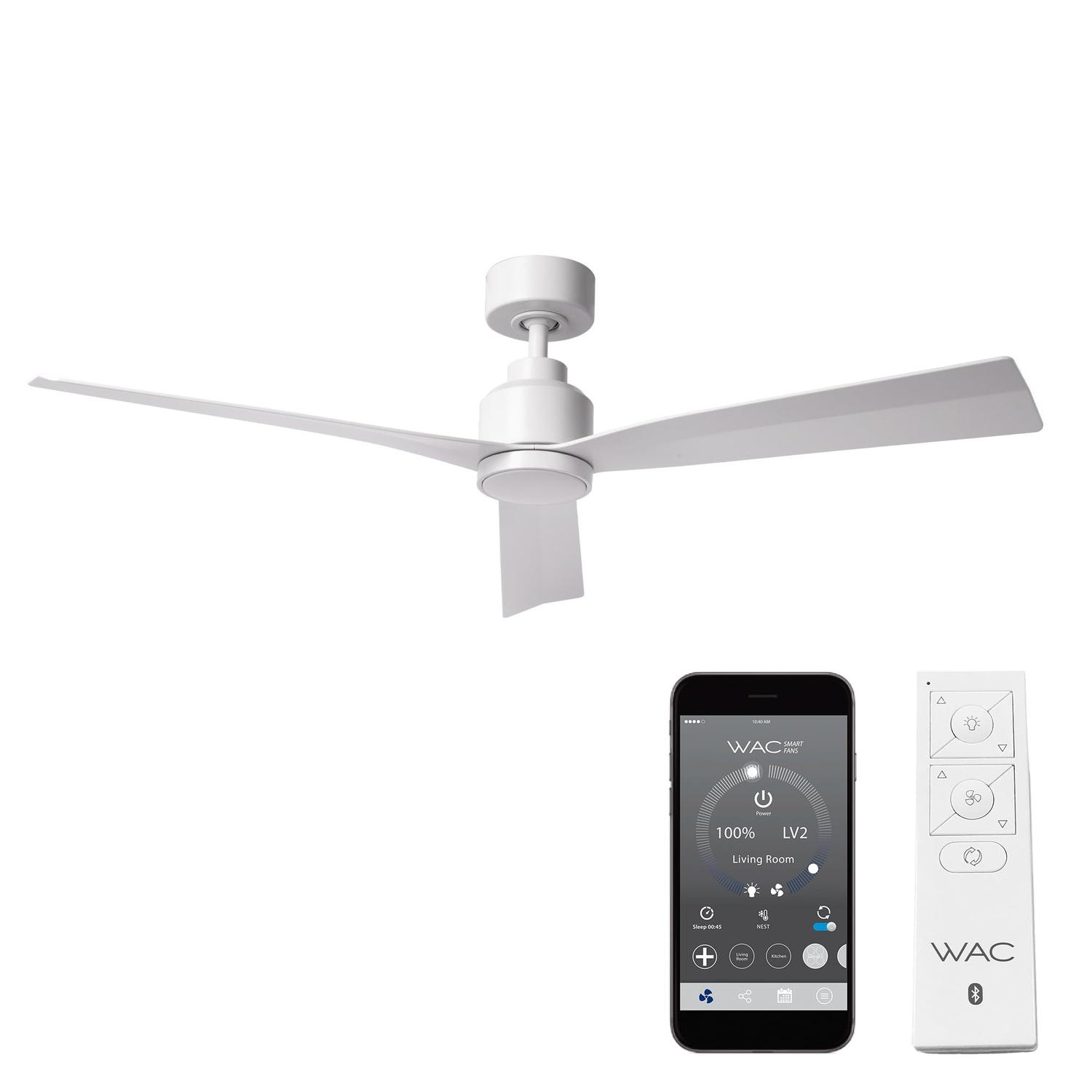 Ventilador de Techo Inteligente WAC Smart Fans Blanco Mate con Control ...