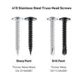 Self Drilling Screws for Metal,#8 x 2 Inch 70Pcs Sheet Metal Modified ...