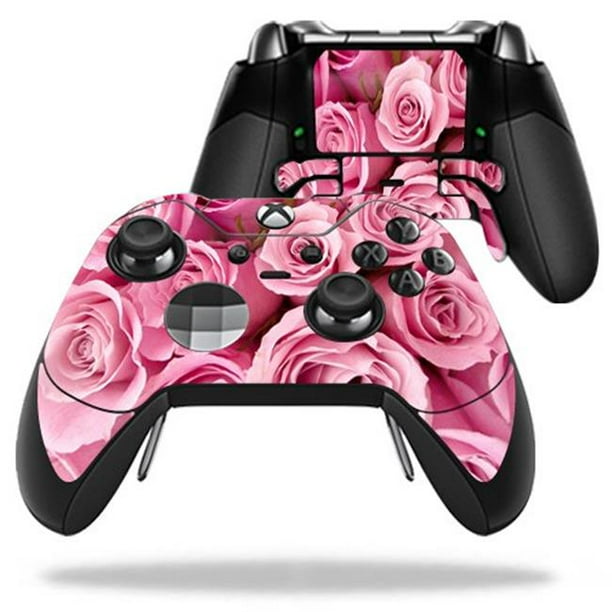 MightySkins MIELITECO-Pink Roses Skin Decal Wrap for Microsoft Xbox One ...