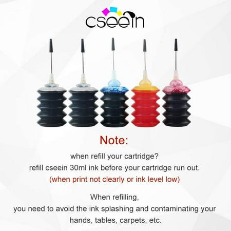 cseein 30ml Refill Kit Universal for Canon PG 240 245 CL 241 246 dye ...