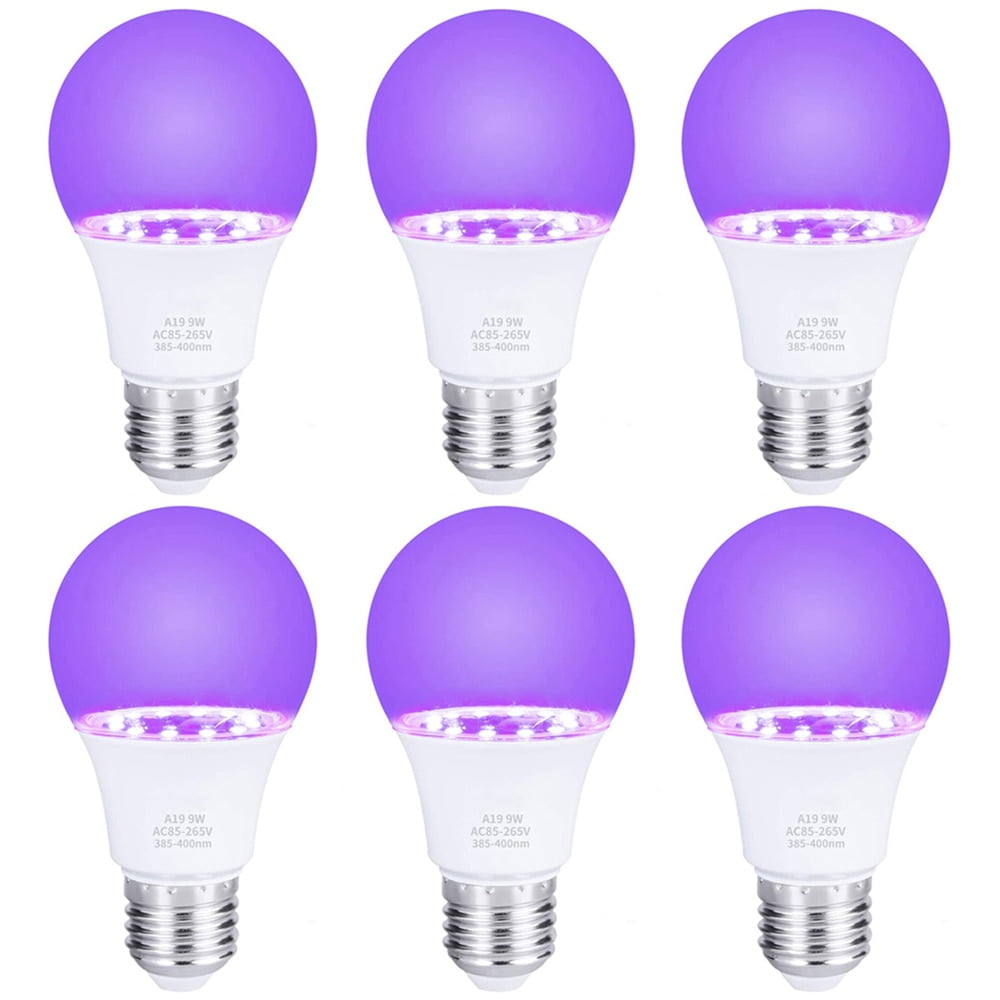 YLHHOME 9W UV LED Blacklight Bulb A19 E26 E27 UV Blacklight Bulb UVA ... YLHHOME 9W UV LED Blacklight Bulb A19 E26 E27 UV Blacklight Bulb UVA ...