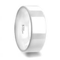 Lucent Flat Polish Finished White Ceramic Wedding Ring - Walmart.com