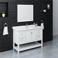 Fresca Manchester 48" Traditional Wood Bathroom Vanity with Mirror in ...