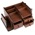 Wooden Desk Organizer w/ Drawers Desktop Tabletop Rack Holder - Walmart.com