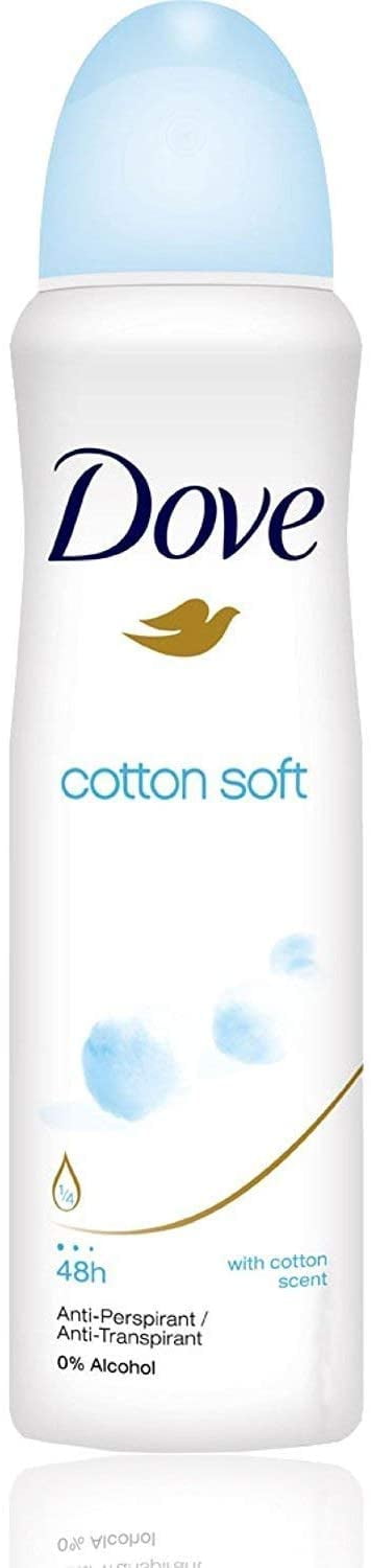 Dove Deo Spray 150 ml Cotton Soft (Pack of 4) - Walmart.com