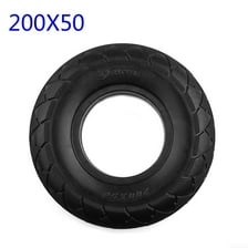 AlveyTech 200x50 "No-Flat" Flat Free Solid Rubber Scooter Tire with ...