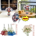 31pcs Plastic Artificial Flowers, Daisy with Fresh Green Foliage, Vivid ...
