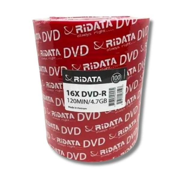 Ridata DVD-R con 100 discos | Bodega Aurrera en línea