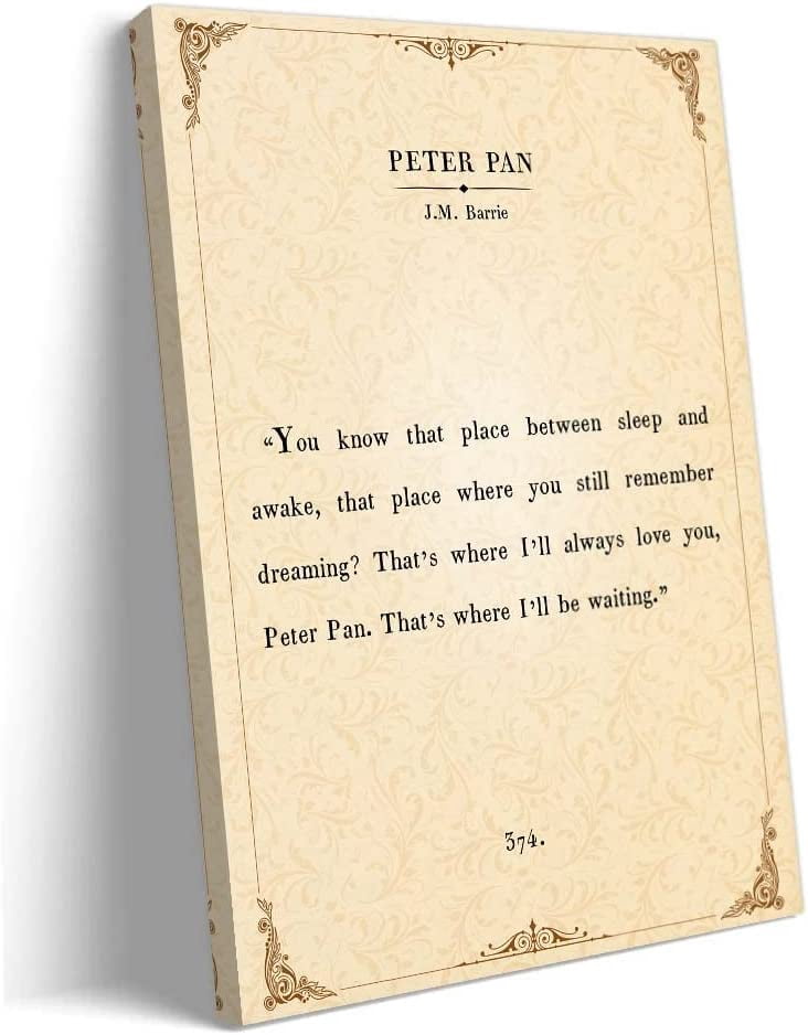 Peter Pan Quotes You Know That Place Between Sleep And Awake