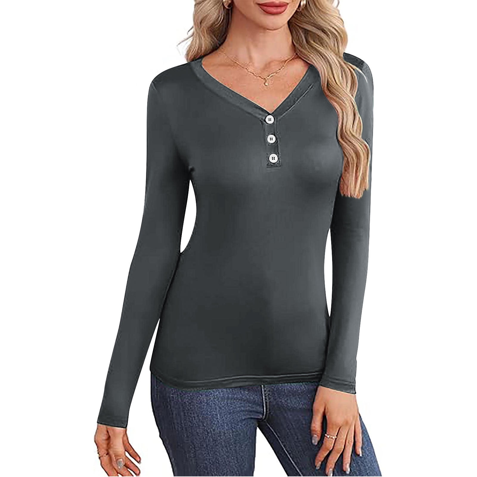 Click here for Yourumao Thermal Tops For Women Fleece Button Up H... prices