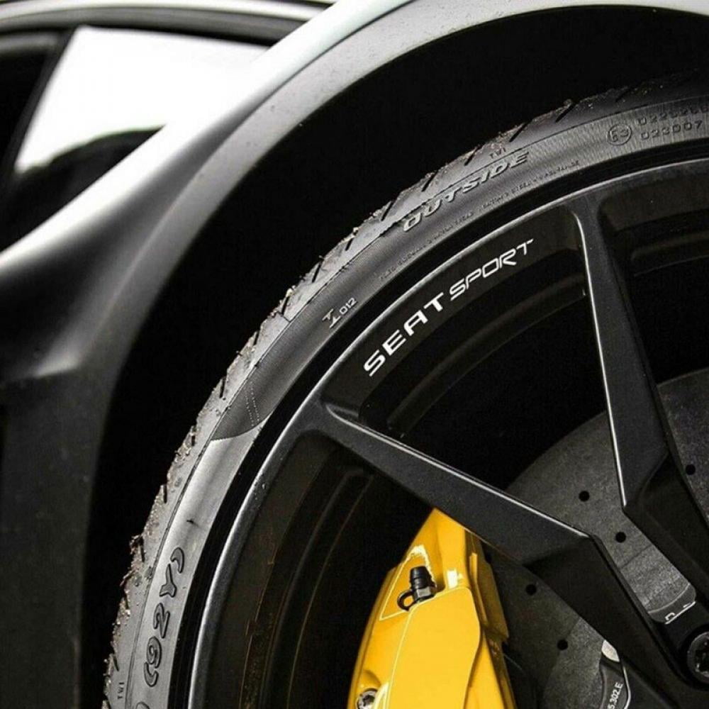 4PCS SEAT SPORT Wheels Alloy Wheels Decal Stickers Racing Rims Alloy ...
