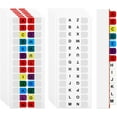 24Sheets Colorful A to Z Letters Index Labels Waterproof Alphabet Index ...
