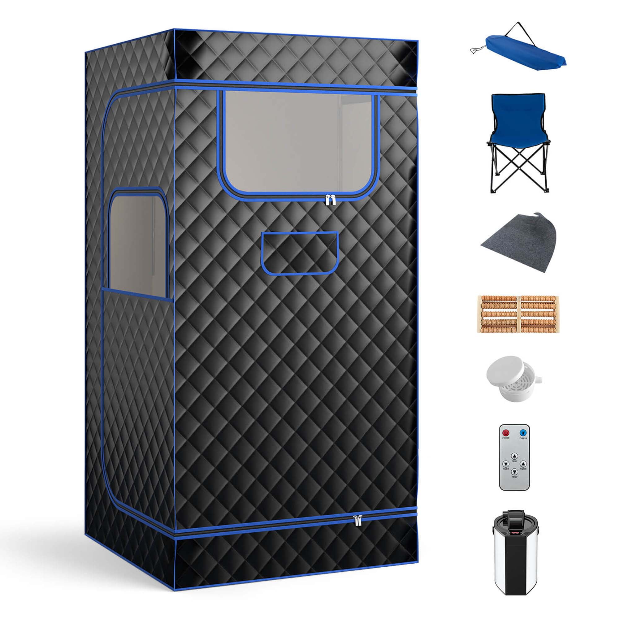 Click here for Costway Portable Steam Sauna For Home Full Body Sa... prices