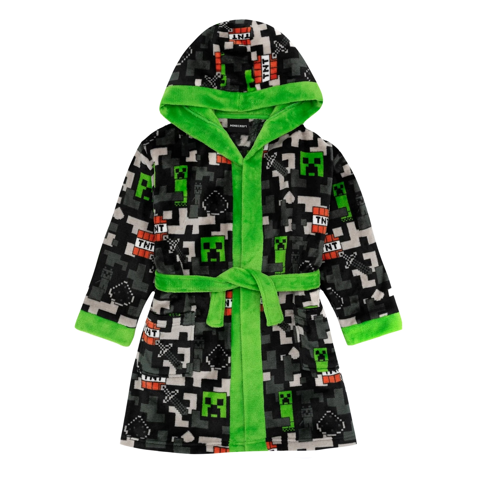 Minecraft - Bata de Creeper TNT Niños (Negro, Verde, Gris) | Walmart en ...