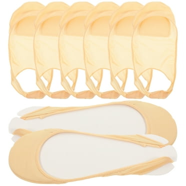 TeeHee Women's Comfy Seamless Toe Topper Liner Socks 5-Pack with Non ...