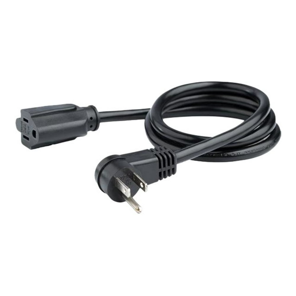 StarTech.com 3ft Flat Extension Cord - NEMA 5-15R to NEMA Right-Angle 5 ... StarTech.com 3ft Flat Extension Cord - NEMA 5-15R to NEMA Right-Angle 5 ...