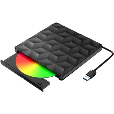 Slim 3D Blu-ray CD/DVD Drive, USB 3.0 & Type-C, for PC, Laptop, Desktop ...