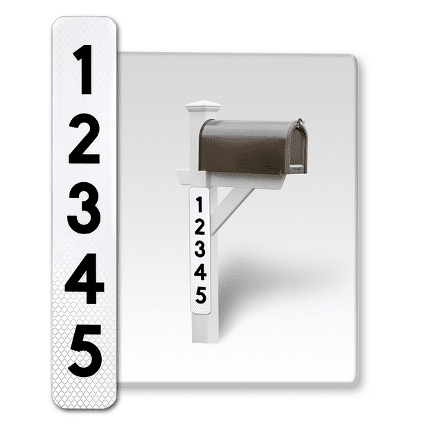 Customized Mailbox Address Numbers Stickers for Outside, 911 Emergency ...