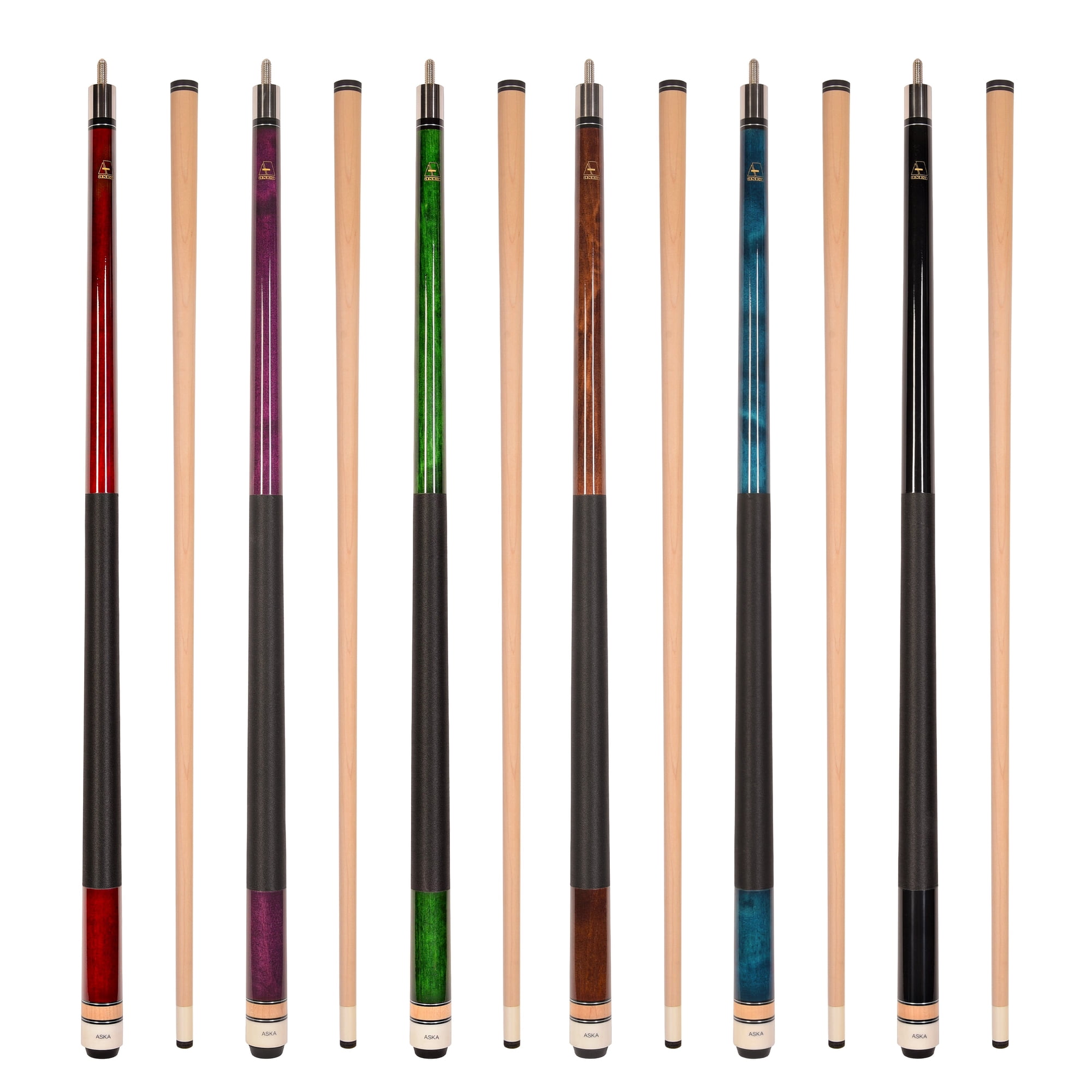 Click here for Aska L2 Set Of 6 Billiard Pool Cues - 58 Hard Rock... prices