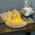 Contrast 8 inch Resin LED Conch Shell Accent Lamp Nautical Table Light ...