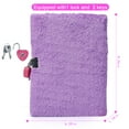PinkSheep Unicorn Furry Diary with Lock and Key for Boys Girls, Secret ...