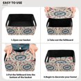 2 Pcs Foldable Felt Storage Bins Decorative Fabric Organizer Baskets ...