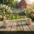 BESTYASH 2Pcs Khaki Wood Parrot Stand Rack Pet Accessories for Chick ...