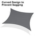 6.5/10/12/13/14/16/20 Rectangle Sun Shade Sail Sunshade Uv Block For ...