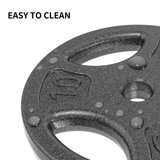 Free Shipping! Athletic Works 100LB Black Cast Iron Weight Plate Set ...