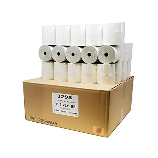 BuyRegisterRolls 2 Ply Carbonless Rolls (4 Cases) 3 X 95 Feet ...