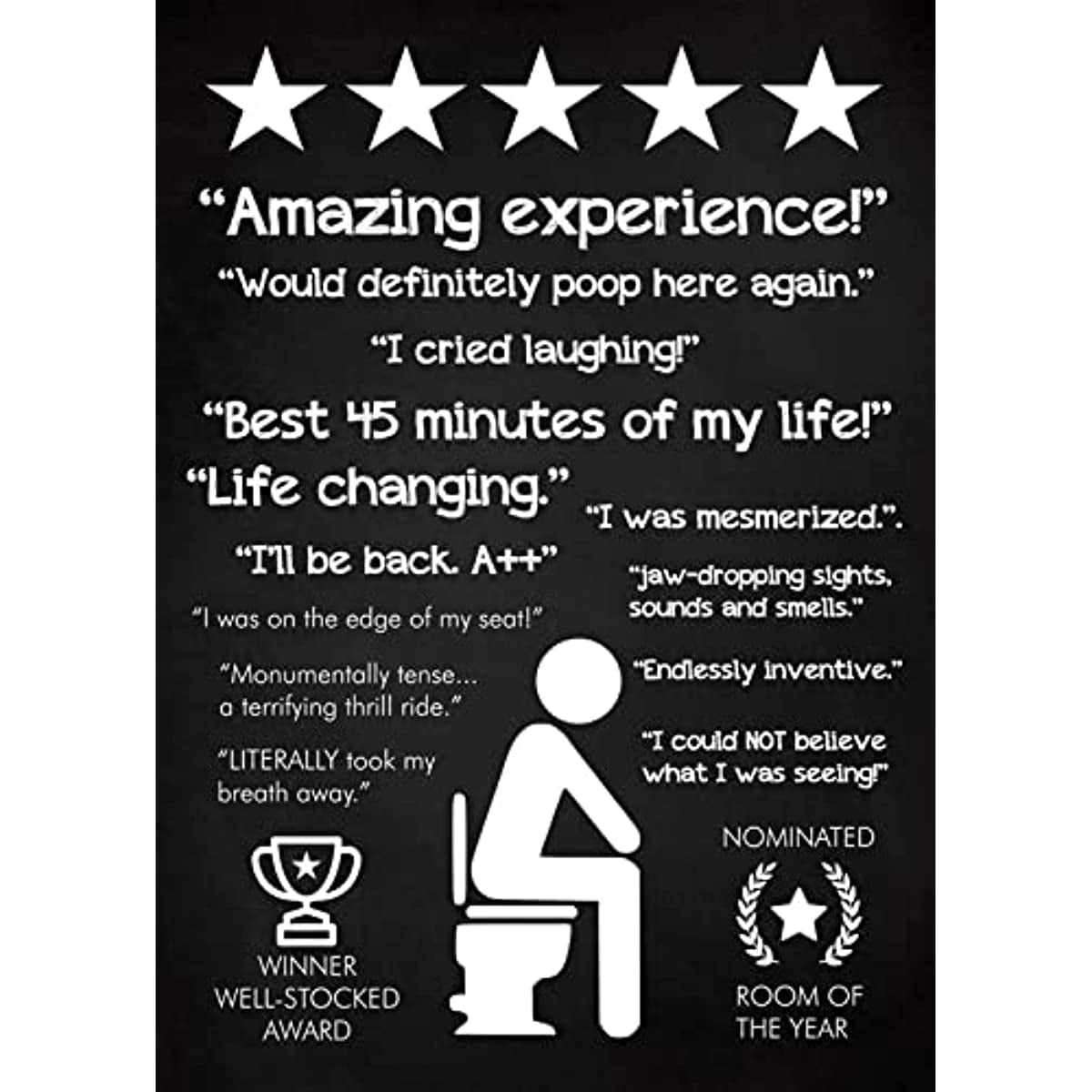 ¡Nueva experiencia increíble! Definitivamente volvería a hacer caca ...