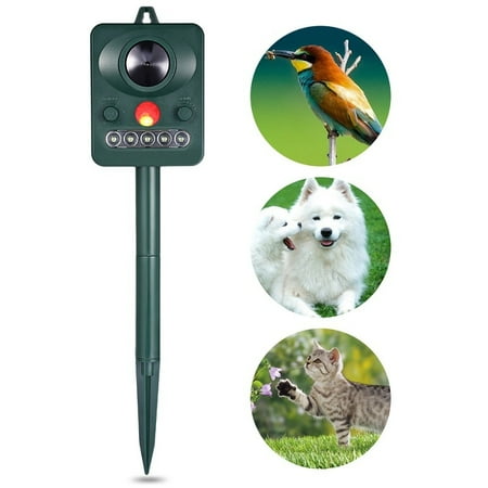 Original Ultrasonic Dog Cat Repeller Outdoor Solar Powered Infrared ...