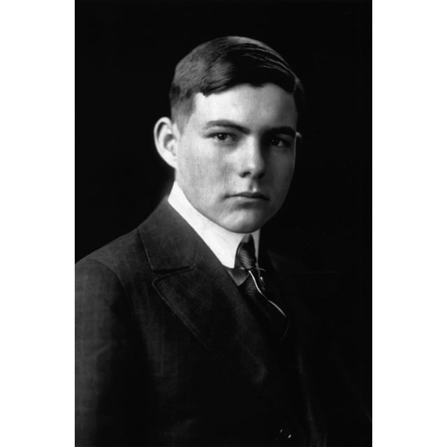 24x36 gallery poster, Ernest Hemingway 1916 - Walmart.com