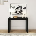Plank+Beam Contour Home Entry Modern Rounded Console Table (46in, Black ...