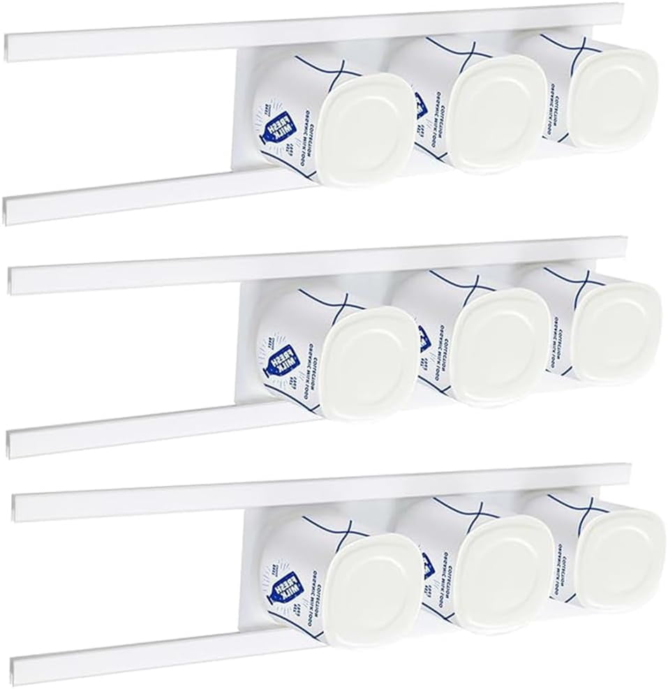 6 Pcs Yogurt Organizer, coffee capsule Storage,Yogurt Holder with Self ...