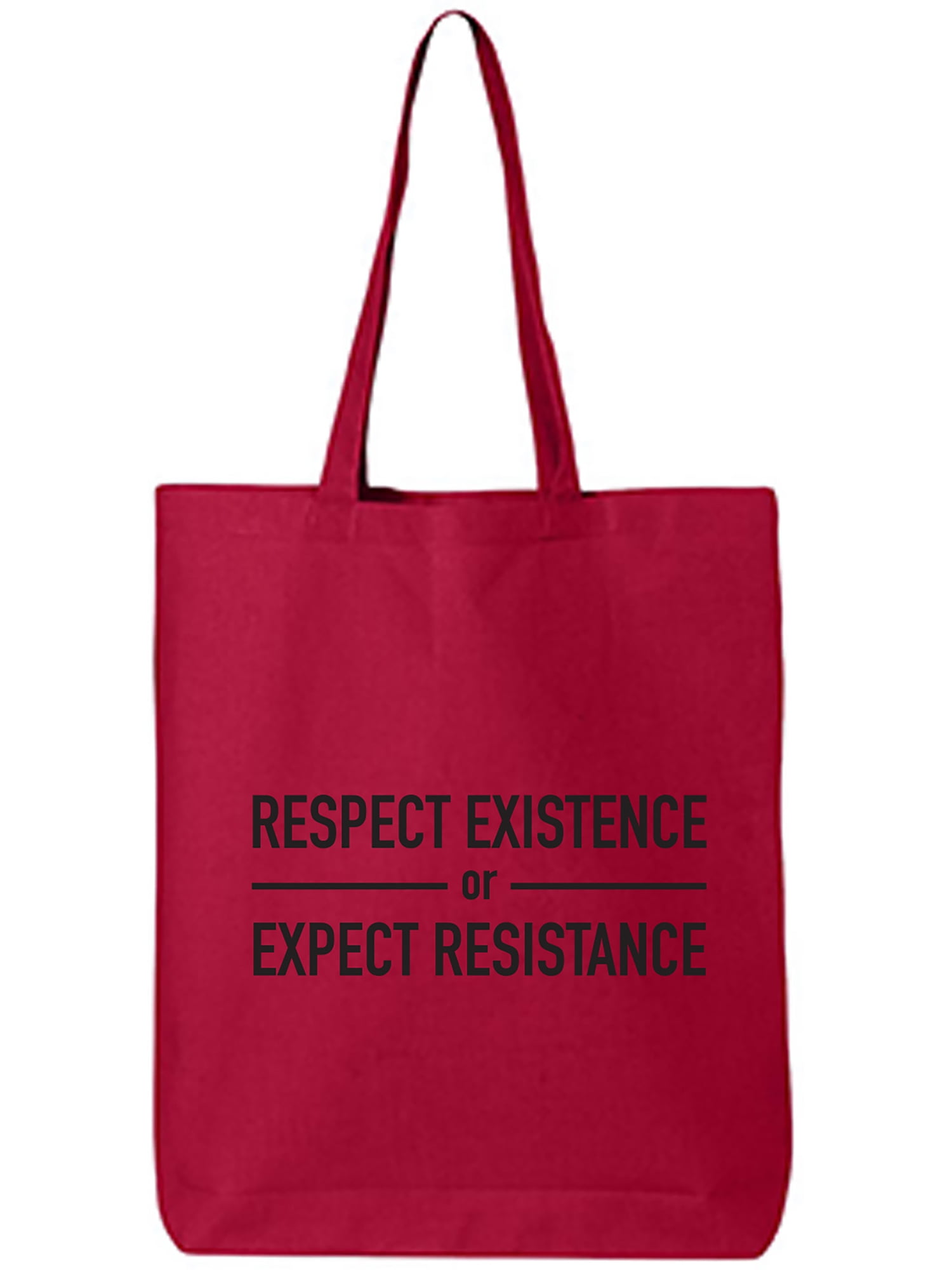 Respect Existence Cotton Canvas Tote Bag - Walmart.com
