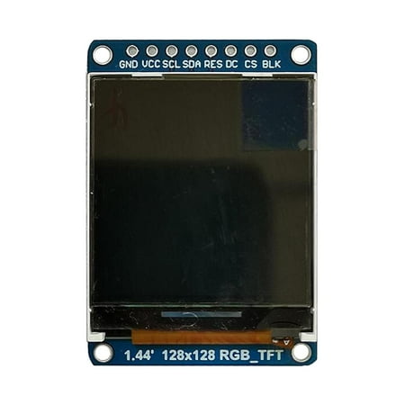 1.44" ST7735 Display 128x128 RGB Display 65K Full Color Black | Walmart ...