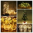 100 LED Twinkle Fairy Light String 33ft 8 Modes White/Warm White ...